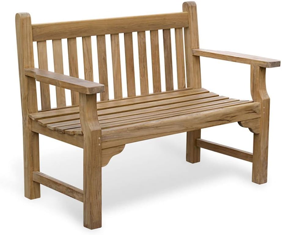 Jati Gladstone 2 Seater FULLY ASSEMBLED Garden Bench - 4ft Teak Park ...