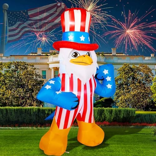 Amazon.com: CAMULAND 6.1FT Inflatable American Eagle Patriotic ...