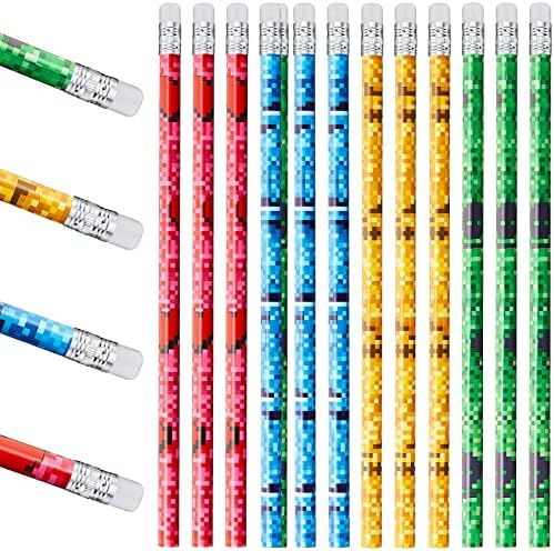 Amazon.com : Minecraft Mojang Office Supplies Pen Set - 6 Pc Minecraft ...