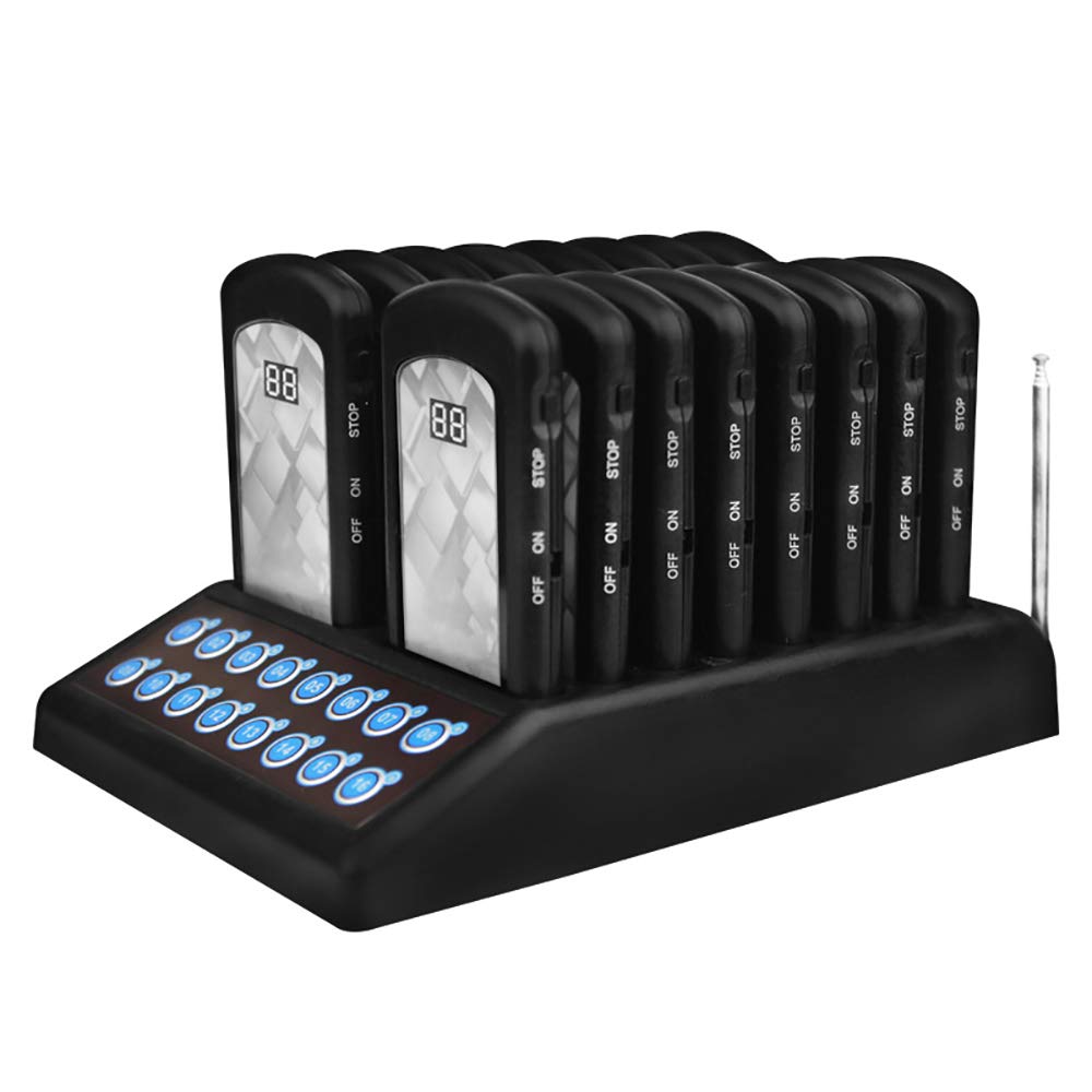 Wireless Restaurant Pager Number Calling System 1 Call Keypad 16 ...