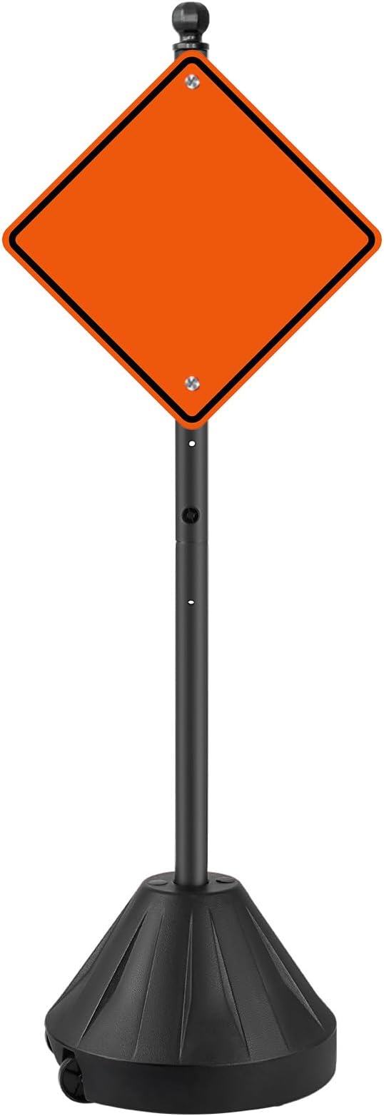 Amazon.com : Mstge Portable Sign Post and Base Kit, 5 ft Heavy Duty ...