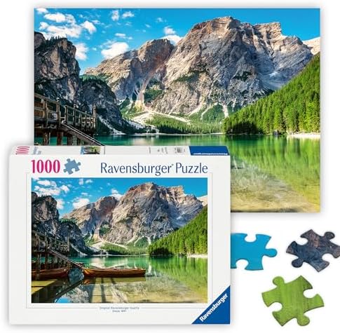 Amazon.com: Ravensburger - Pragser Wildsee, Italy - 1000 Piece Jigsaw ...