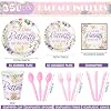Amazon.com: Dandat 350 Pcs Baby Shower Plates Set Baby Shower Party ...