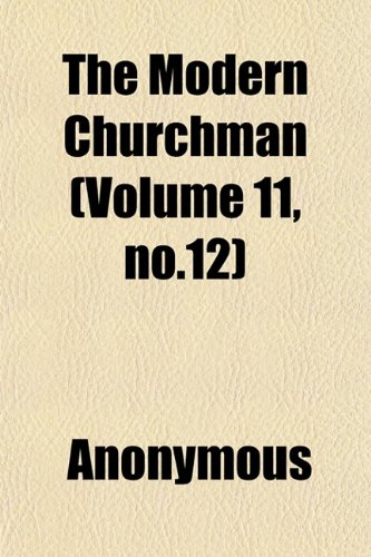 The Modern Churchman (Volume 11, No.12) : Amazon.in: Books