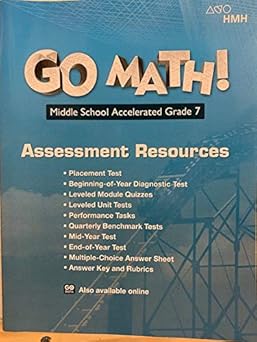 Buy Assessment Resource Accelerated 7 (Go Math! Sta) Book Online at Low Prices in India ...