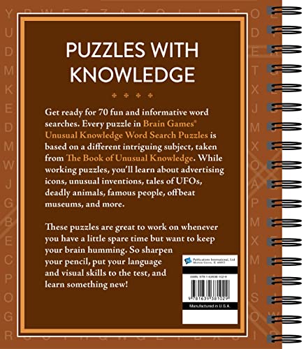 Snapklik.com : Brain Games - Unusual Knowledge Word Search Puzzles