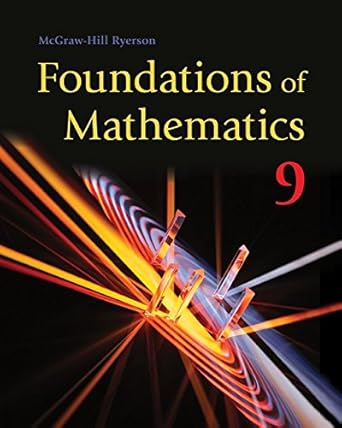 Amazon.com: Foundations of Mathematics 9 Student Edition: 9781259077418 ...