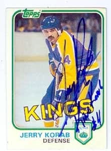Jerry Korab autographed hockey card (Los Angeles Kings) 1981 Topps #97 ...