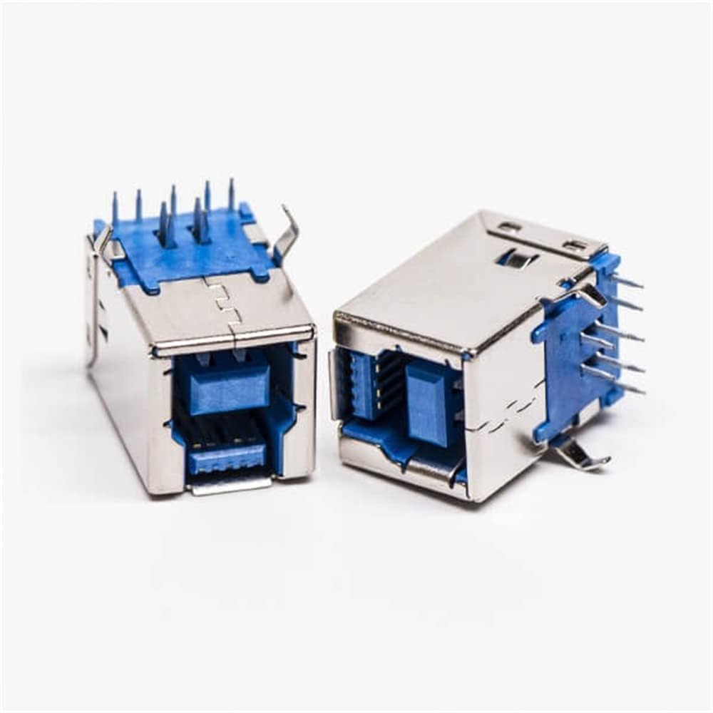 Amazon.com: 2PCS Elecbee USB 3.0 Type B Female Right Angled Through ...