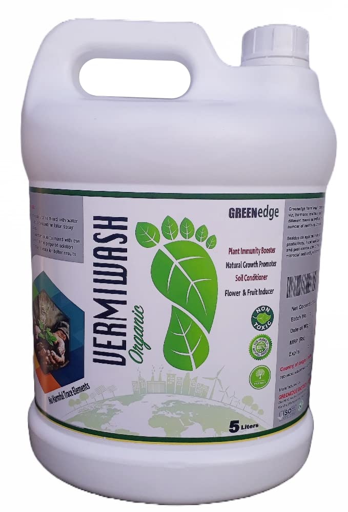 Greenedge Organic Vermiwash (5 Liters) Liquid Concentrate Fertilizer ...