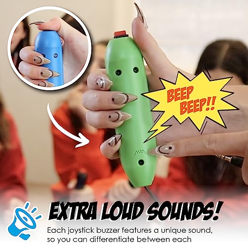 Snapklik.com : Teachers Choice 8 Color Handheld Buzzer Game System ...
