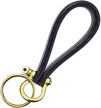 smyyan Genuine Leather Keychain,Detachable Universal Key Ring Strap ...