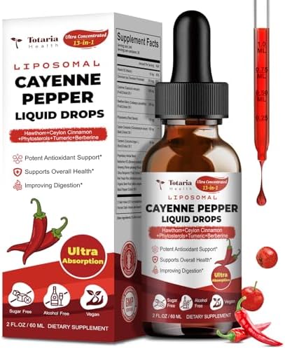 Amazon.com: Clean Nutra Cayenne Pepper Drops Supplement Liquid ...