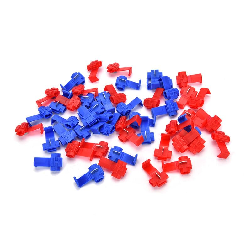 e-INFINITY 100 Pcs Pack of Red and Blue Scotch Lock Crimp Terminals ...