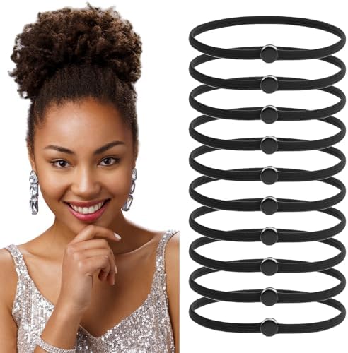 Amazon.com : Lusofie 10 Pcs Upgraded Snap Hair Ties For Thick Hair ...