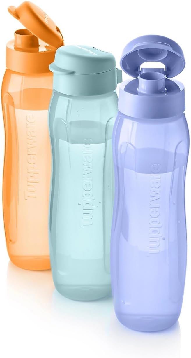 Tupperware Essentials Eco Water Bottle Set - 3 x 750ml Generation 2 ...