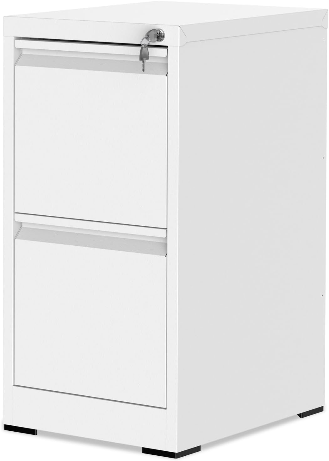 Amazon.com: RICHRYCE 2 Drawer File Cabinet with Lock, Vertical Metal ...