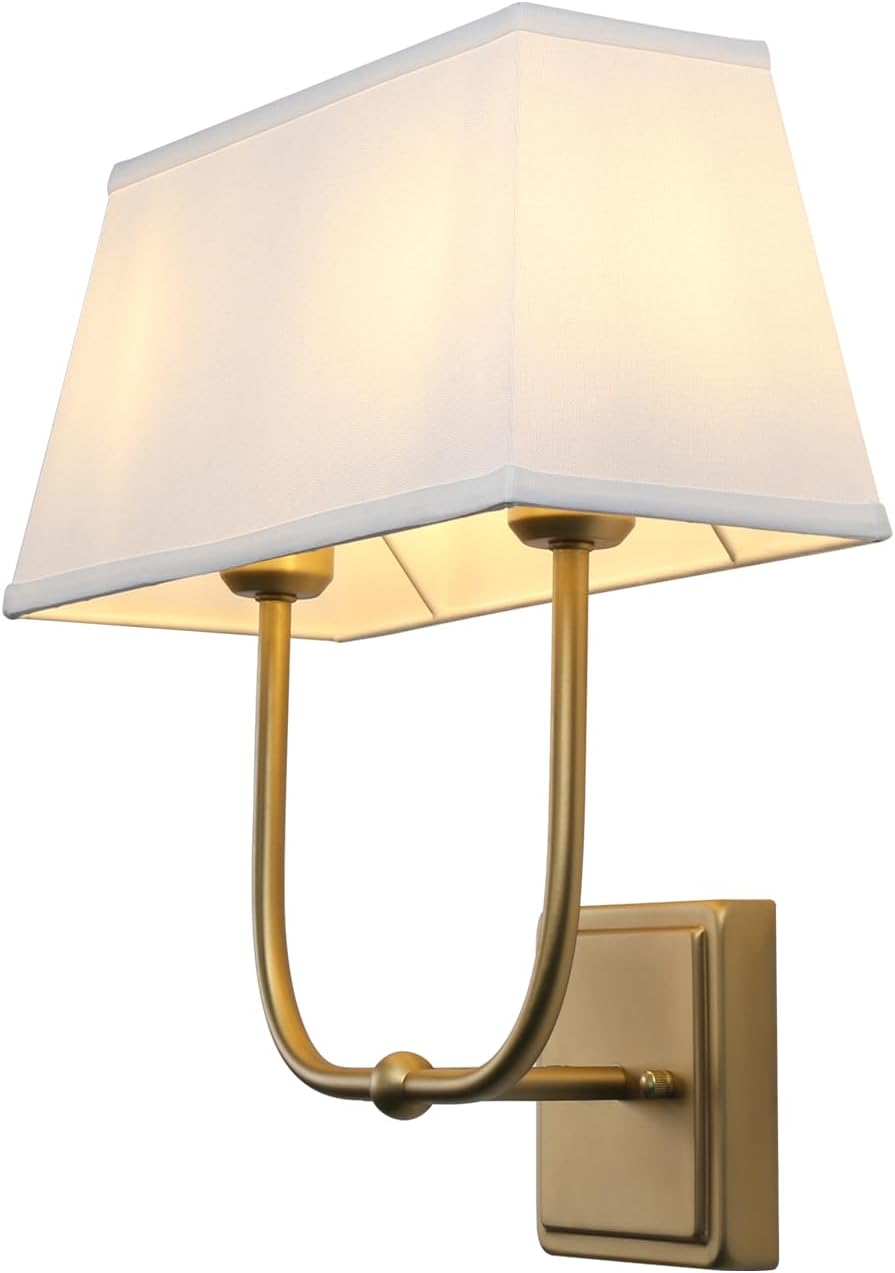 PERMO Transitional Double Sconce 2 Lights Indoor Sconce Wall Lighting ...