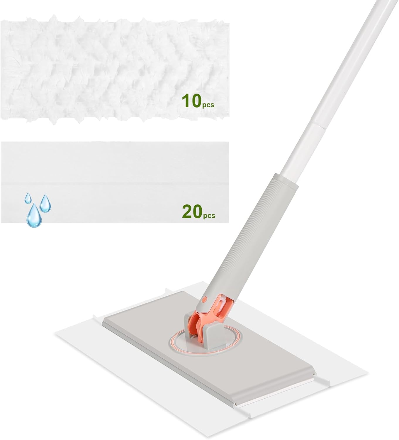 Amazon.com: 2-in-1 Mops Starter Kit for Floor Cleaning, Includes 20 Wet ...