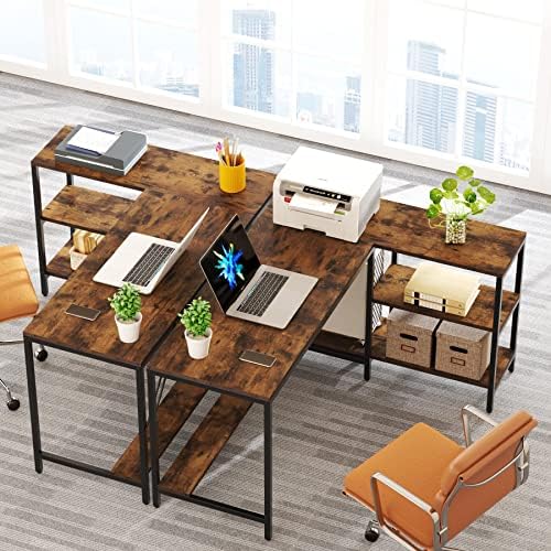 Amazon.com: Tribesigns 3 Piece K-Frame L-Shaped Desk with Bookshelf ...