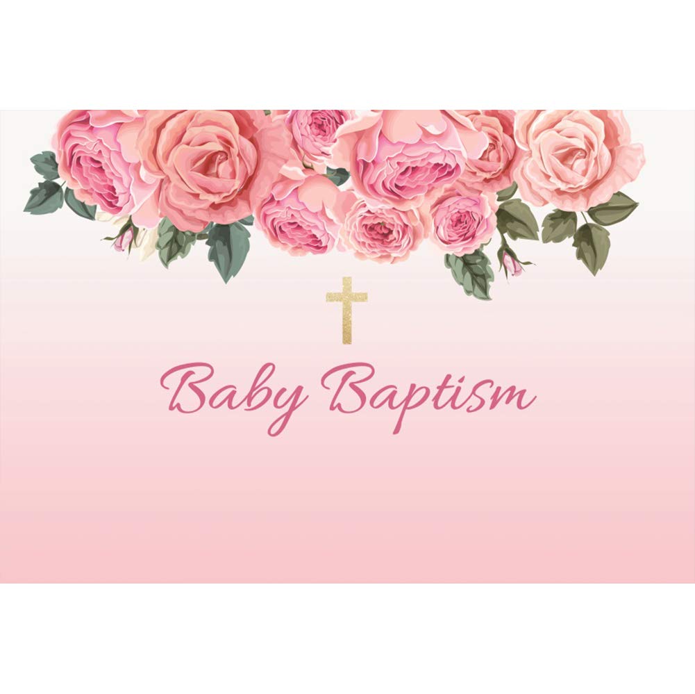 Pink Baby Background Christening
