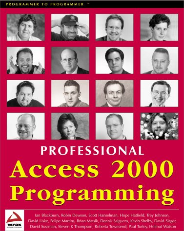Professional Access 2000 Programming: Dewson, Robin, Hanselman, Scott ...