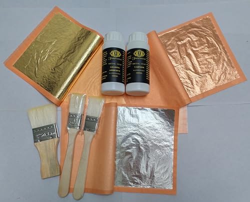 Amazon.com: Wadities Gold Leaf Gilding Adhesive Set, 100ml Water Based ...