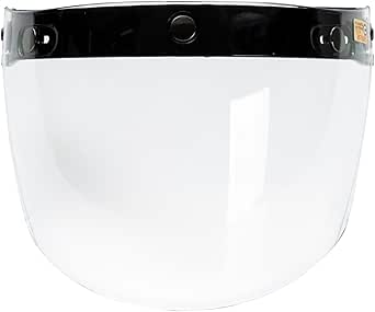 Amazon.com: Universal Open Face Helmet Visor Wind Shield Lens - Clear ...