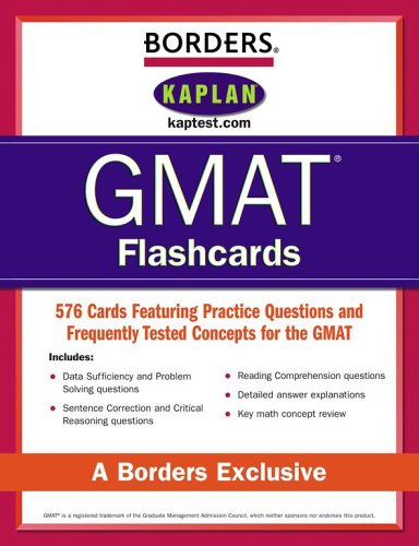 Borders GMAT Flashcards: Kaplan: 9780743287524: Amazon.com: Books
