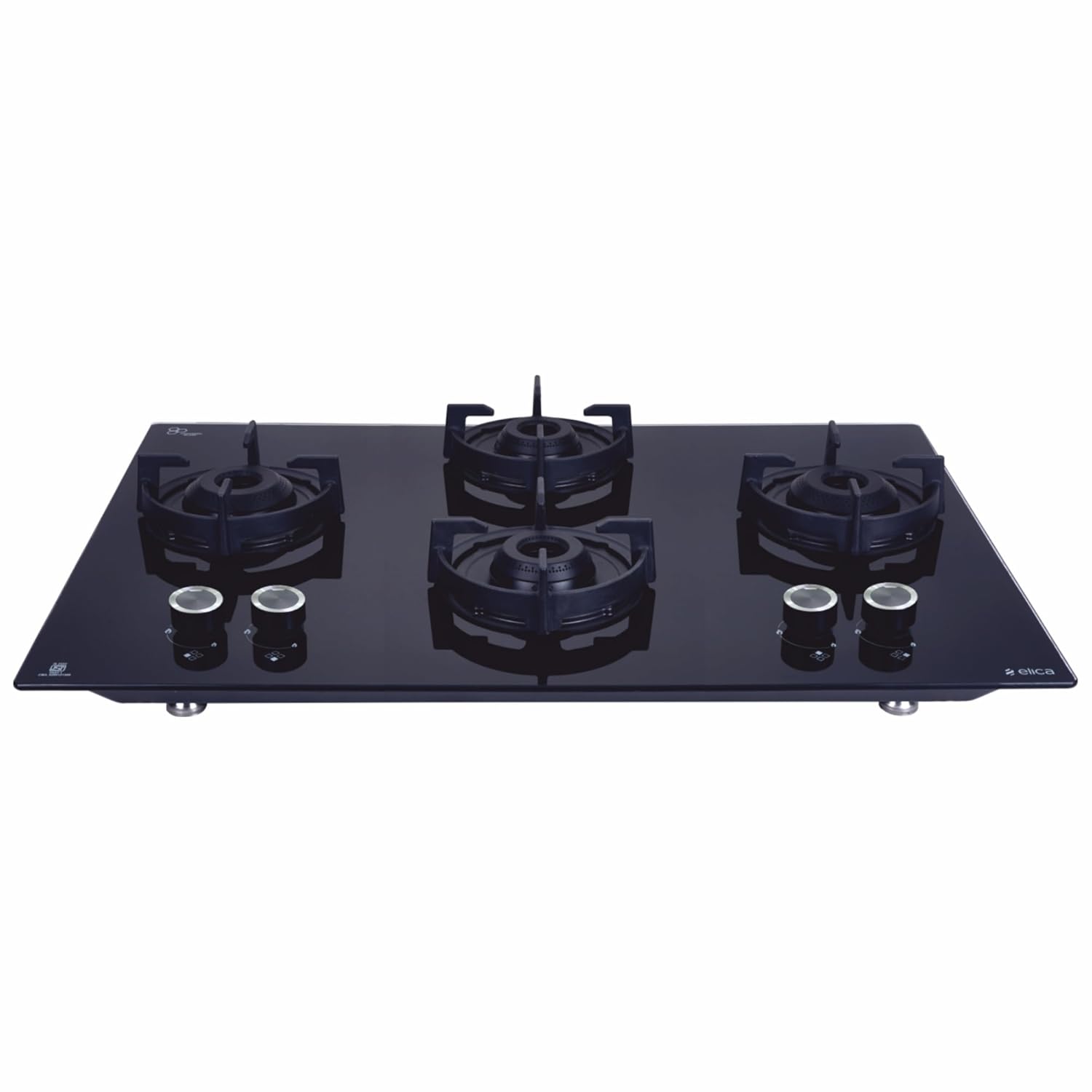 Elica 90cm 4 Burner Auto Ignition Hob | FLEXI 491 LOTUS IND HD BRASS ...