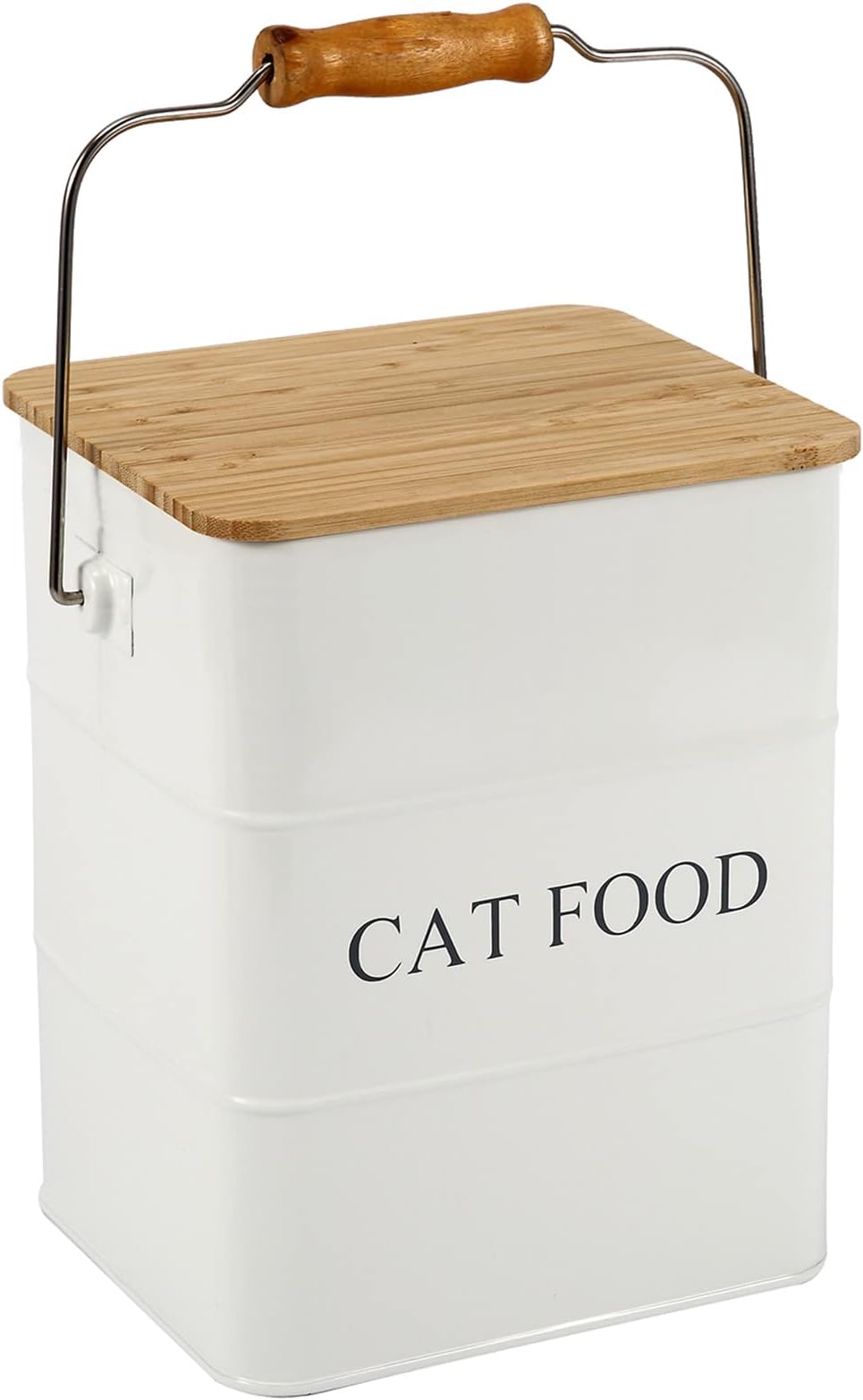 Amazon.com: Amici Home, Love Glass Canister Square Jar, Dog and Cat ...