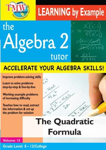 Amazon.com: Algebra Two Tutor - Quadratic Formula : Jason Gibson, Jason ...