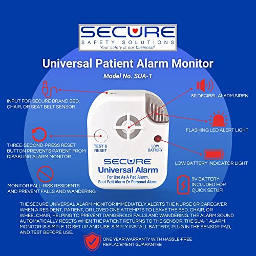 Snapklik.com : Secure Bed Alarm For Elderly Adults - 12 X 30 Weight ...