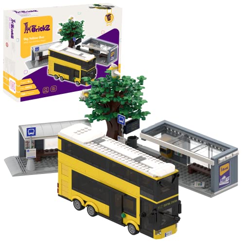 my BrickZ Set 0002 Bus Double Decker with Two Stops and Changeable Tree ...