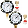 Amazon.com: 2 Pcs 2 Inch Dial Pool Pressure Gauge Kit Universal Clean ...