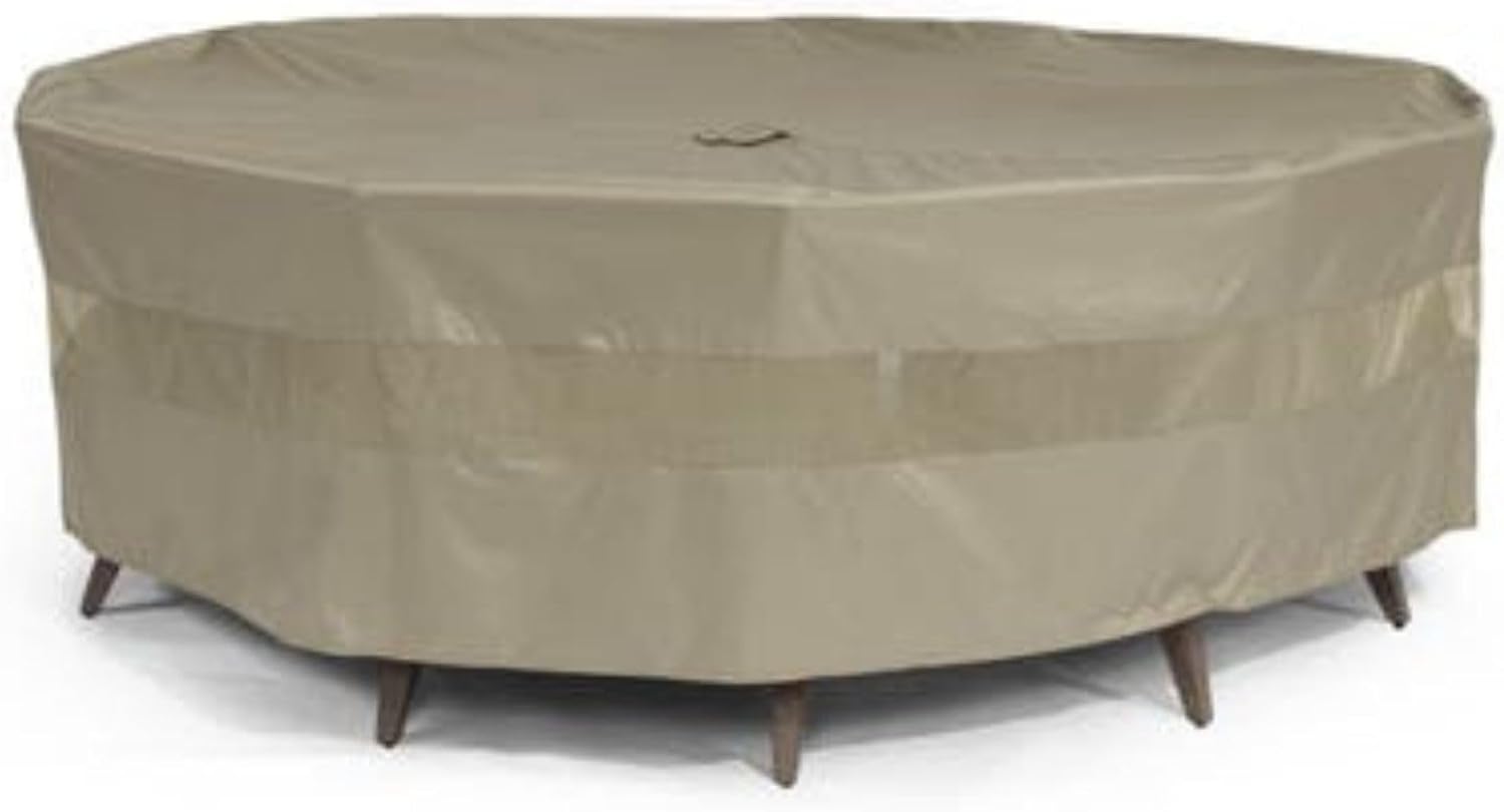 Amazon.com : FORMOSA Outdoor Patio Dining Chat Set Cover 104" Diameter ...