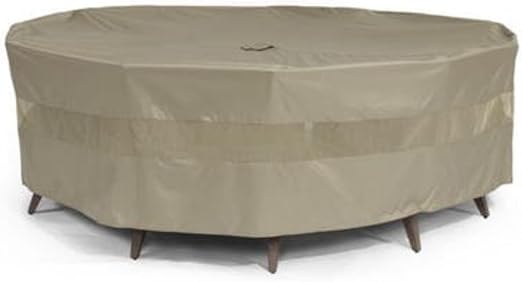Amazon.com : FORMOSA Outdoor Patio Dining Chat Set Cover 104" Diameter ...