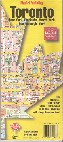 Toronto: The Essential Toronto Map by MapArt: MapArt Publishing: Amazon ...