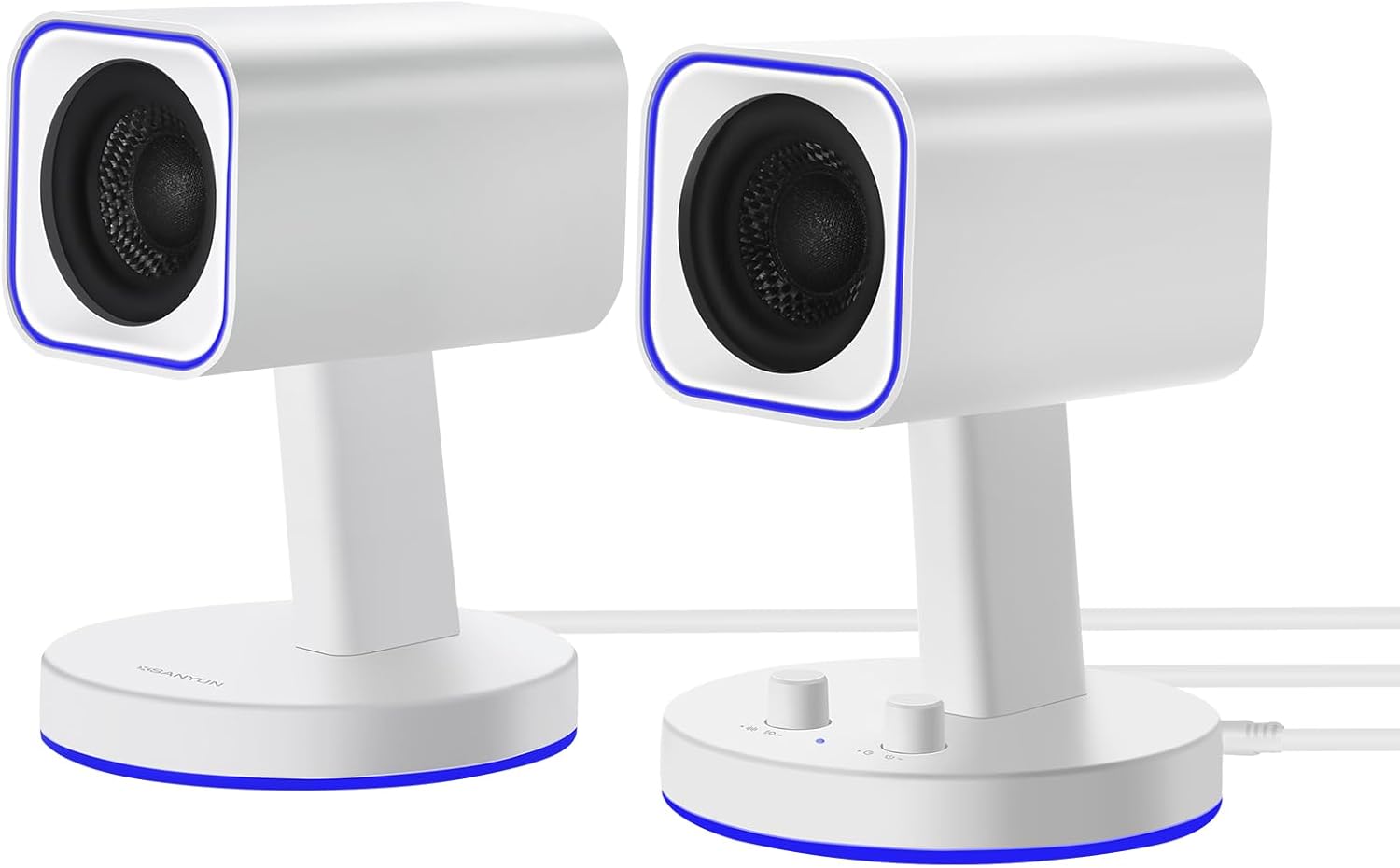 Amazon.com: Sanyun SW202 2.25“ Computer Gaming PC Speakers - 24W ...