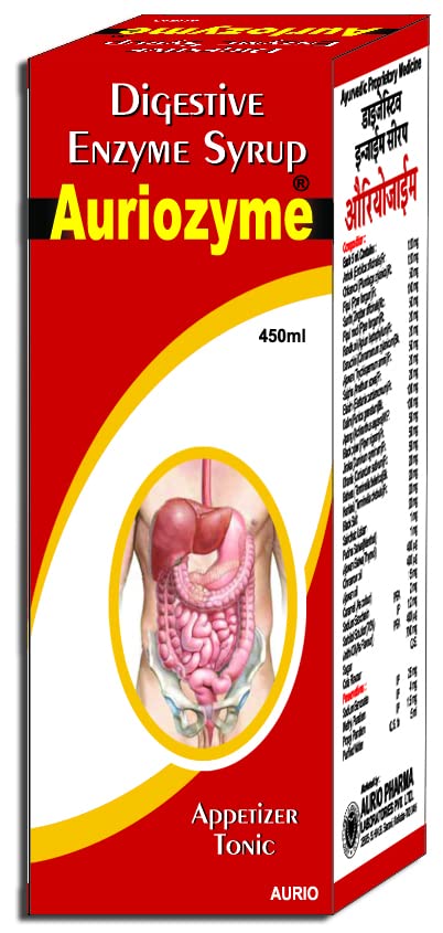Buy Aurio Pharma Auriozyme Syrup for Healthy Digestive 450 ml Online at ...