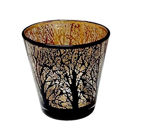 Buy SWASTIK Emporium Glassware Black and Golden Design, Juice Glass Set ...