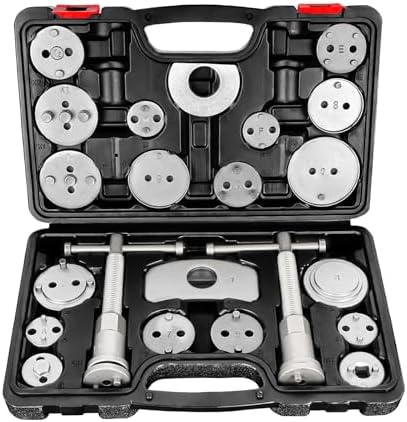 BILITOOLS Brake Caliper Compression Tool, 22-Piece Heavy Duty Disc ...