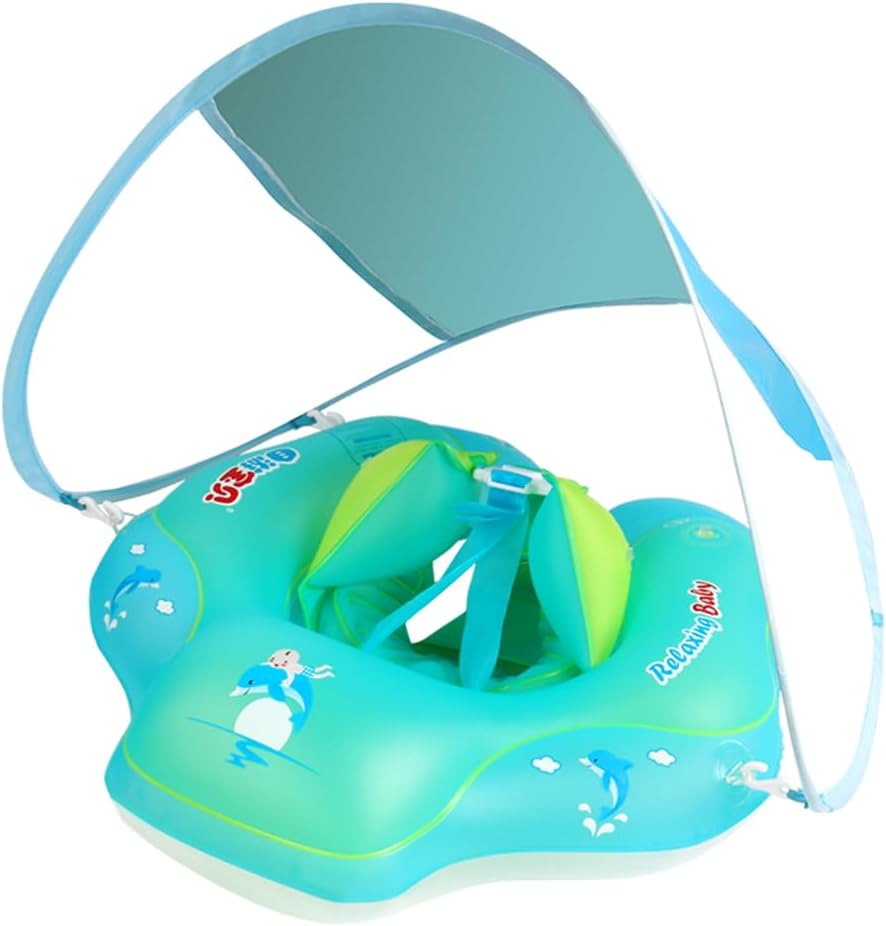 HUIOP Baby Pool Float,Cute Baby Pool Float Inflatable Baby Swim Float ...