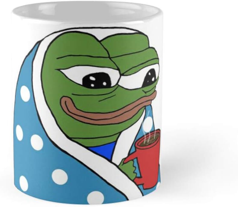 Amazon.com: Coffee Peepo Coffee Mug 11oz & 15oz Ceramic Tea Cups : Home ...