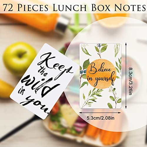 AMIJOUX 72 Pcs Lunch Box Notes, Positive Affirmation Lunch Box Cards ...