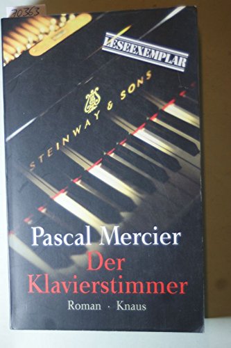 Der Klavierstimmer : Roman. : Bieri, Peter: Amazon.de: Bücher