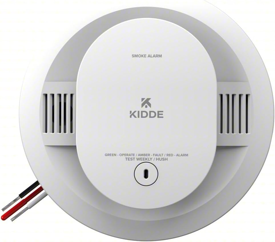 Kidde Smoke Alarm SMACFEX, 120V Hardwired with Battery Backup I4618AC ...