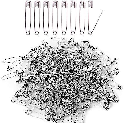 Online Hub Safety Pins, 100 PCS 57mm Silver Large Metal Safety Pin with ...