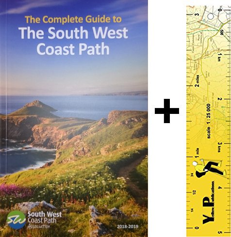 The South West Coast Path Guide Book 2018 - 2019 with scale bookmark ...