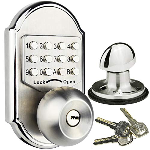 2-4 Digits Mini Cabinet Security Coded Lock Double Sided Keypad Push ...